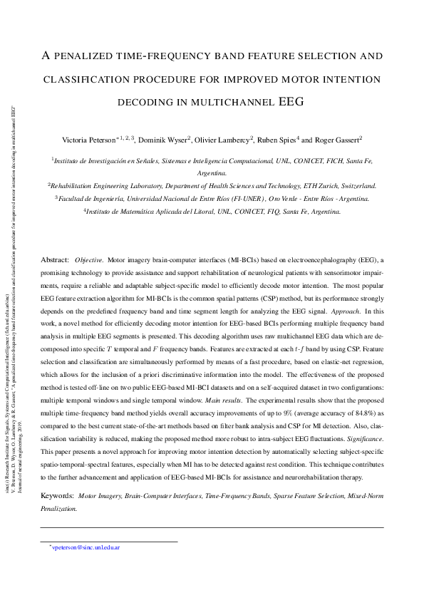 (PDF) A penalized time-frequency band feature selection and classification procedure for ...