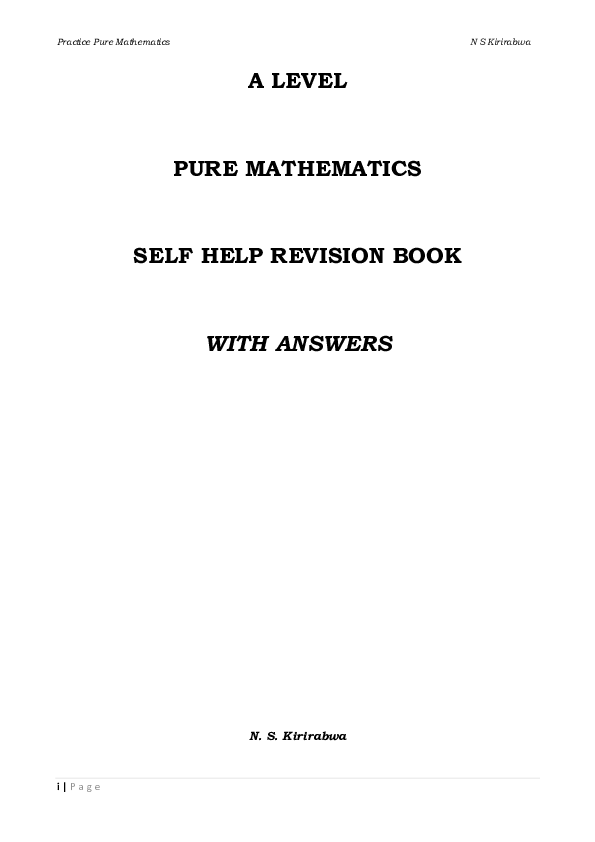 (PDF) Practice Pure Mathematics