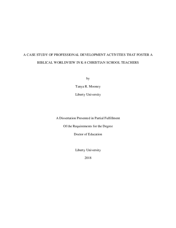 (PDF) A Case Study of Professional Development Activities That Foster a ...