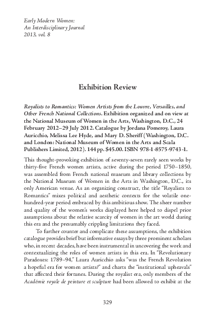 (PDF) Exhibition Review