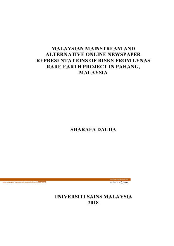 (PDF) Malaysian Mainstream And Alternative Online Newspaper ...