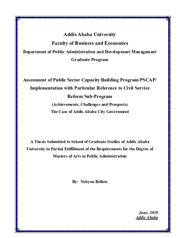 (PDF) Assessment of Public Sector Capacity Building Program/PSCAP ...