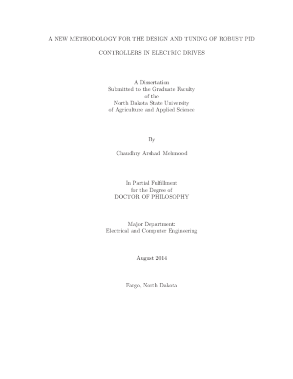 (PDF) A new methodology for the design and tuning of robust PID ...