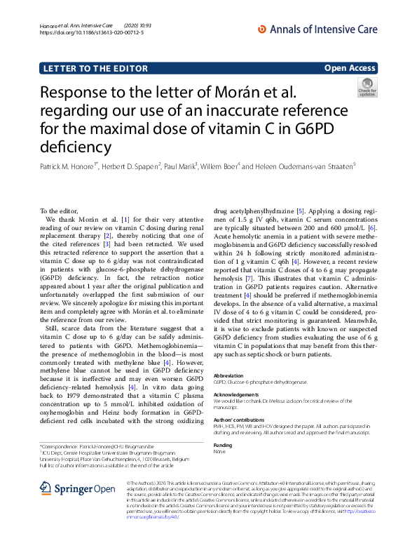 (PDF) Response to the letter of Morán et al. regarding our use of an ...