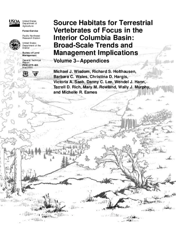 (PDF) Source habitats for terrestrial vertebrates of focus in the ...