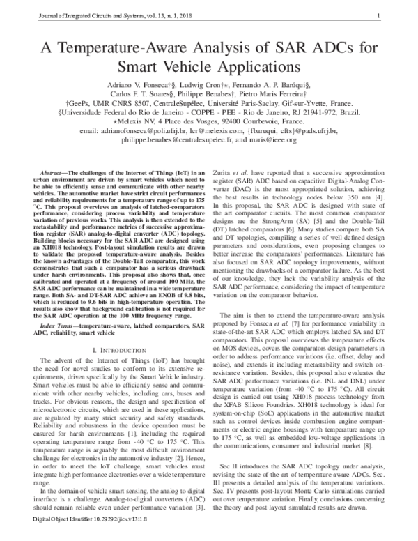 (PDF) A Temperature-Aware Analysis of SAR ADCs for Smart Vehicle ...