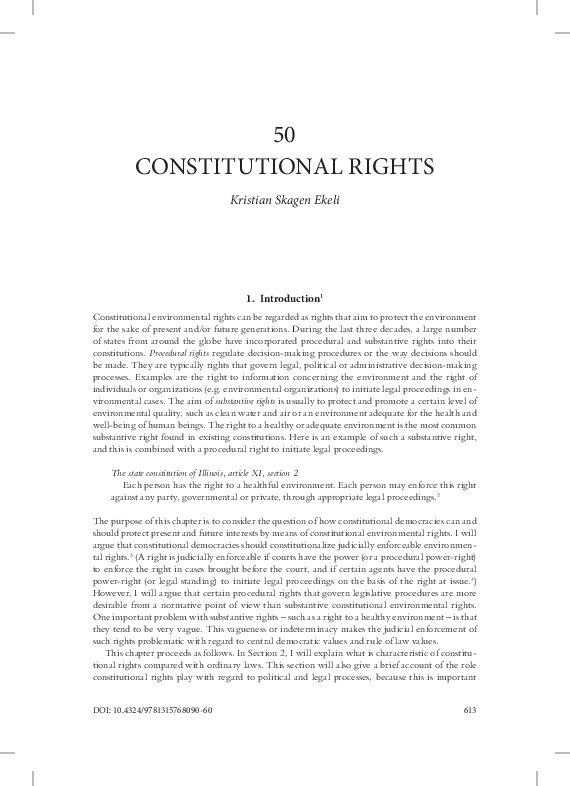 (PDF) Constitutional Rights