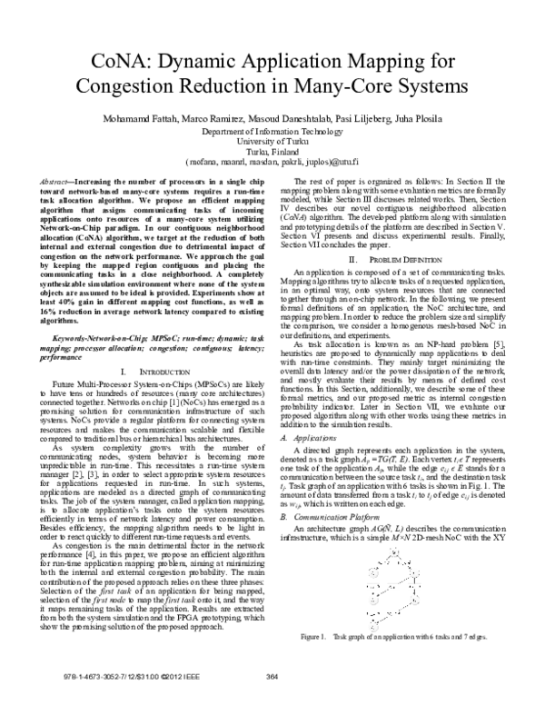 (PDF) CoNA: Dynamic application mapping for congestion reduction in ...