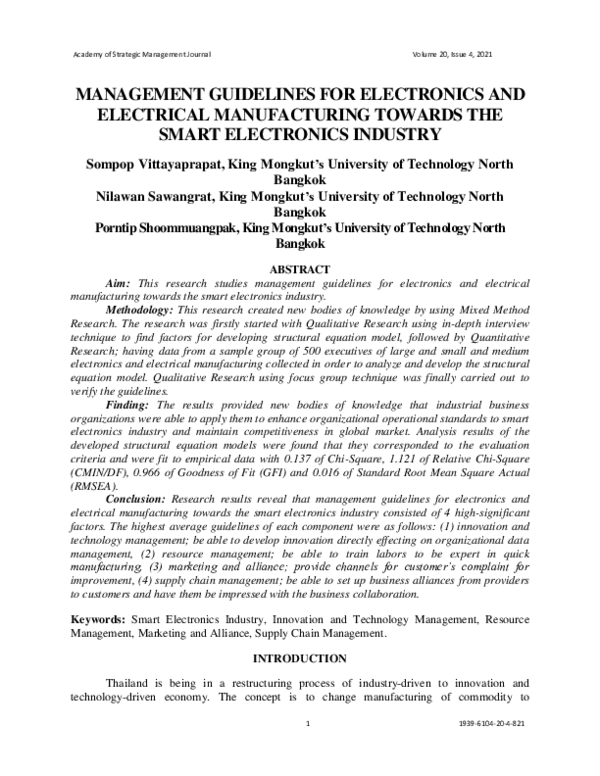 (PDF) Management Guidelines for Electronics and Electrical ...