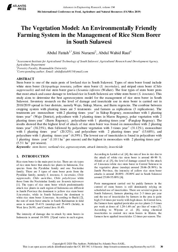(PDF) The Vegetation Model: An Environmentally Friendly Farming System ...