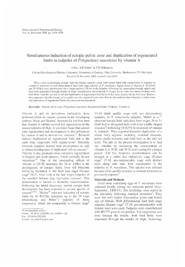 (PDF) Simultaneous induction of ectopic pelvic zone and duplication of ...