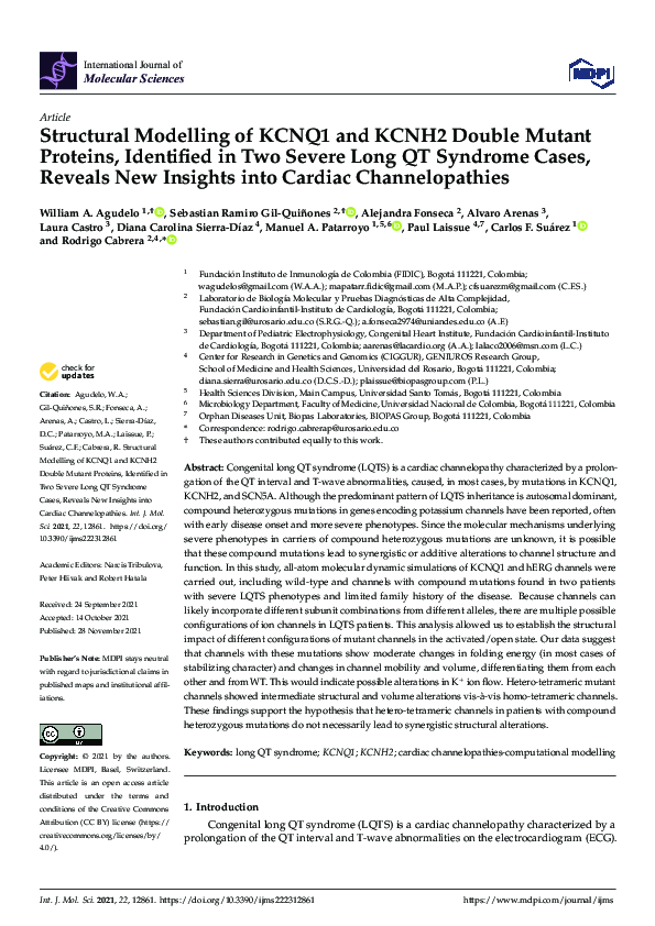 (PDF) Structural Modelling of KCNQ1 and KCNH2 Double Mutant Proteins ...