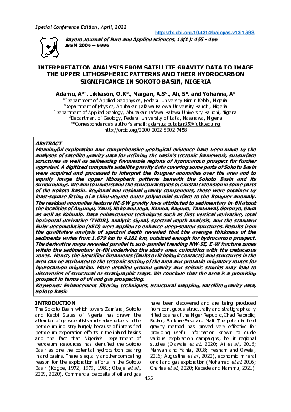 Pdf Interpretation Analysis From Satellite Gravity Data To Image The Upper Lithospheric