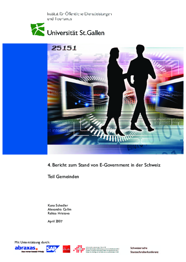 (PDF) 4. Bericht zum Stand von E-Government in der Schweiz