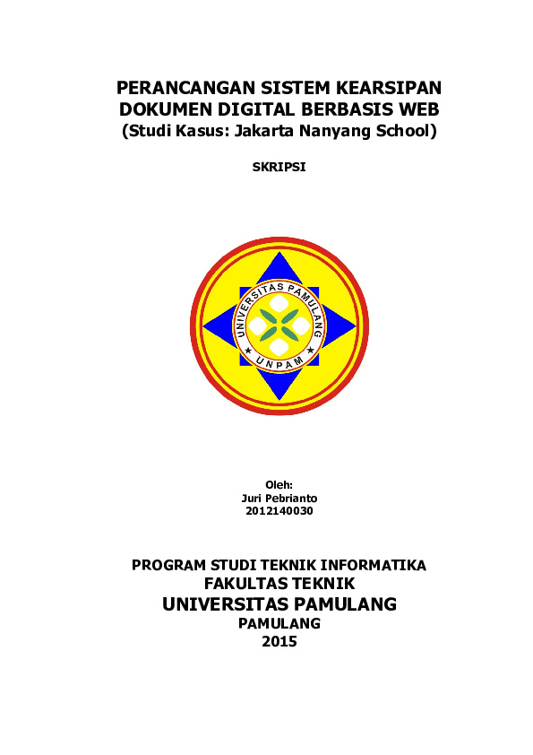 (DOC) PERANCANGAN SISTEM KEARSIPAN DOKUMEN DIGITAL BERBASIS WEB (Studi ...