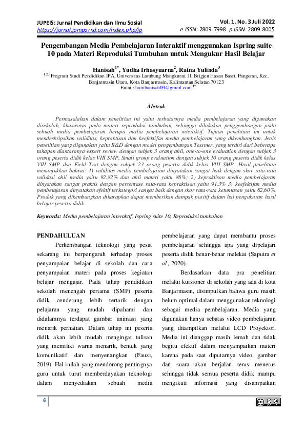 (PDF) Pengembangan Media Pembelajaran Interaktifmatematika Berbasis Pendidikan ...