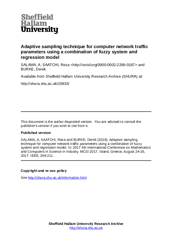 (PDF) Adaptive Sampling Technique for Computer Network Traffic ...
