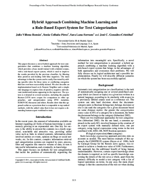 (PDF) Hybrid Approach Combining Machine Learni