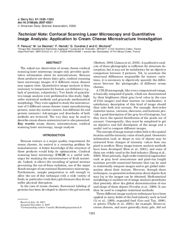 (PDF) Confocal scanning laser microscopy and quantitative image ...
