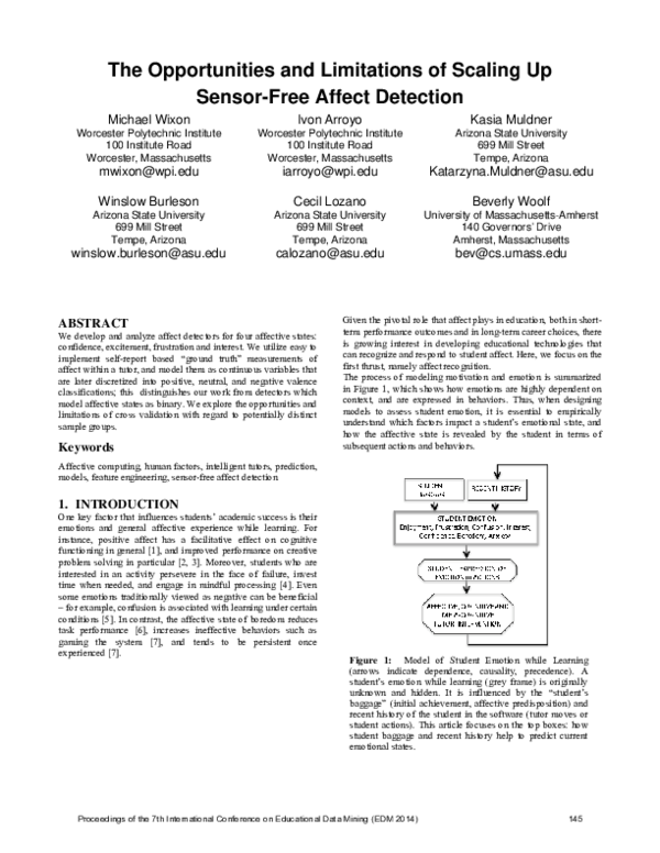 (PDF) The Opportunities and Limitations of Scaling Up Sensor-Free ...