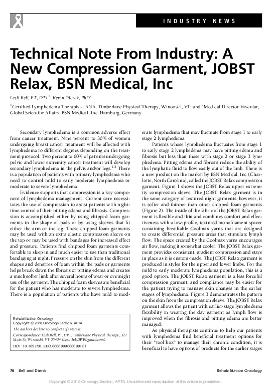 (PDF) Technical Note From Industry