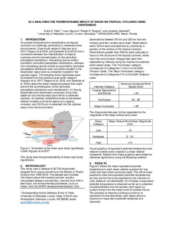 (PDF) Analyzing the Thermodynamic Impact of Shear on Tropical Cyclones ...