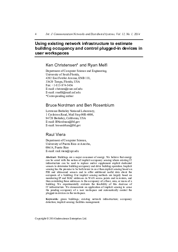 (PDF) Using existing network infrastructure to estimate building ...