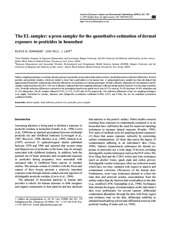 (PDF) The EL sampler: a press sampler for the quantitative estimation ...