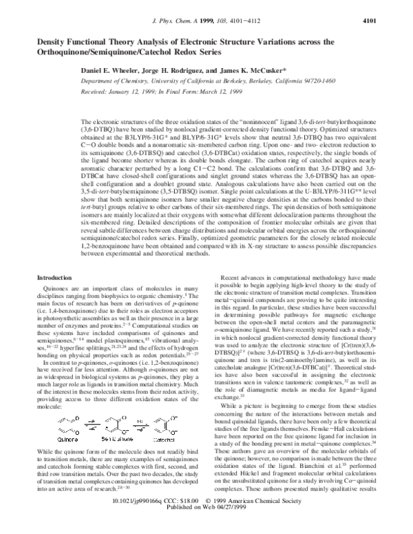 (PDF) Density Functional Theory Analysis of Electronic Structure ...