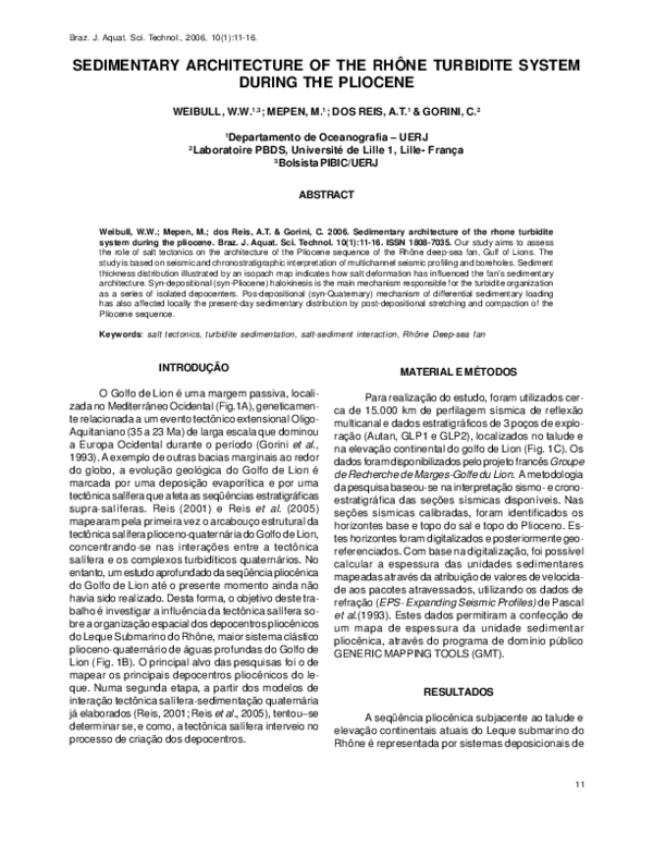 (PDF) Sedimentary architecture of the rhone turbidite system during the ...