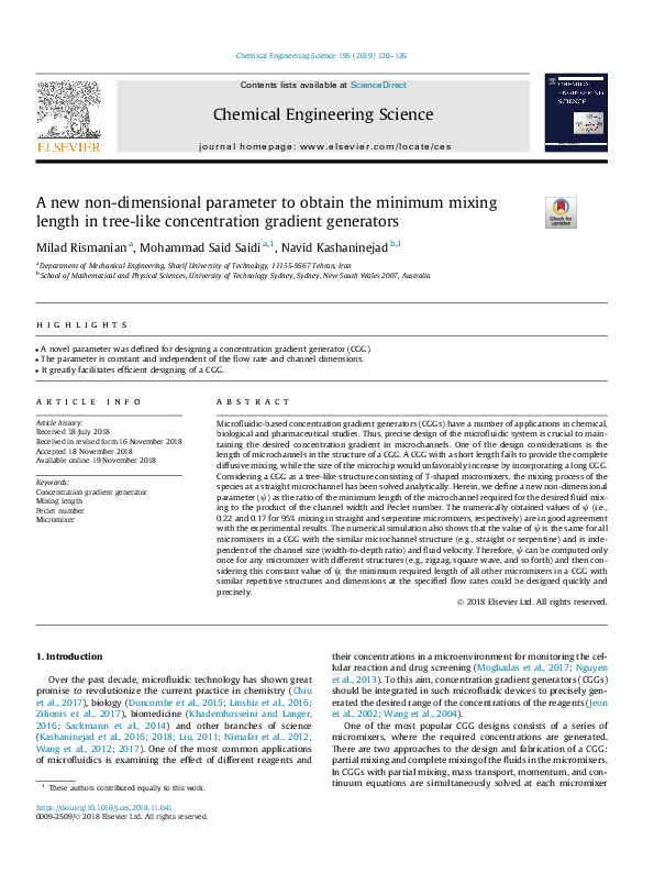 (PDF) A new non-dimensional parameter to obtain the minimum mixing length in tree-like ...