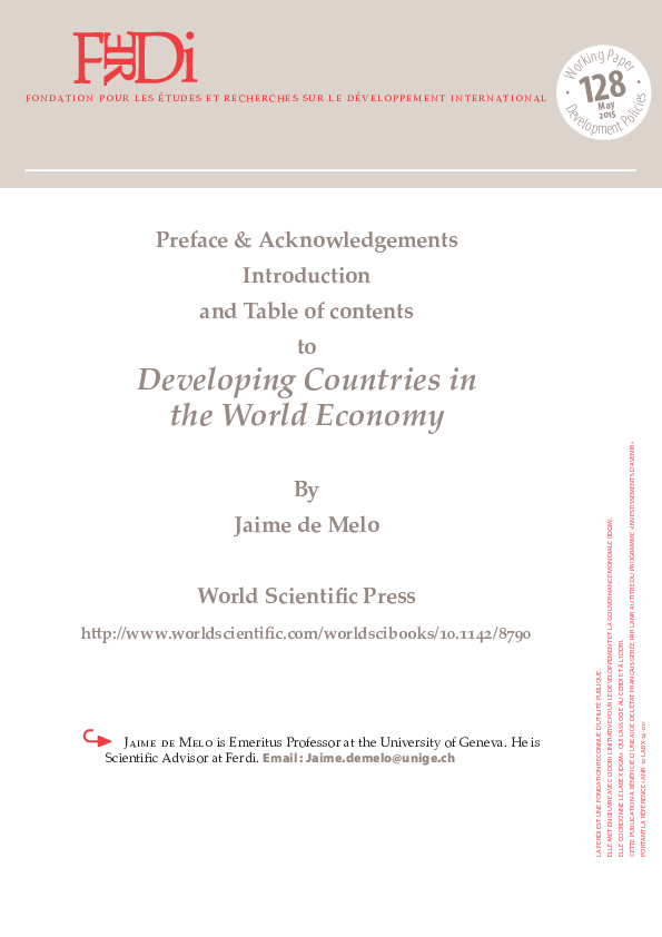 (PDF) Developing Countries in the World Economy