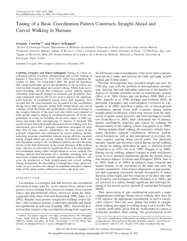 Pdf Tuning Of A Basic Coordination Pattern Constructs Straight Ahead