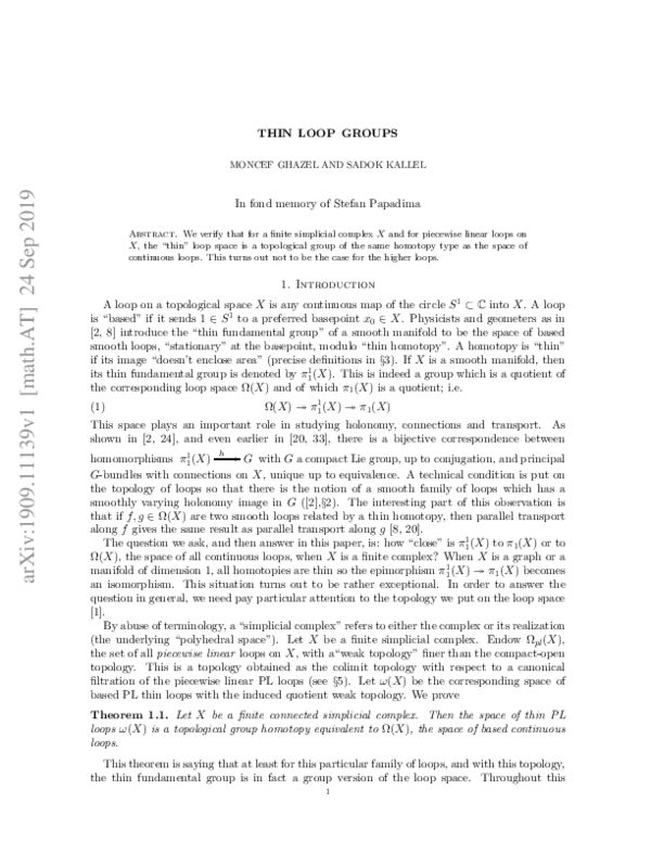 (PDF) Thin loop groups | sadok kallel - Academia.edu