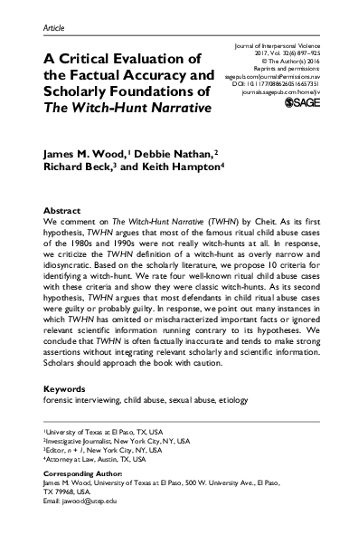 (PDF) A Critical Evaluation of the Factual Accuracy and Scholarly ...