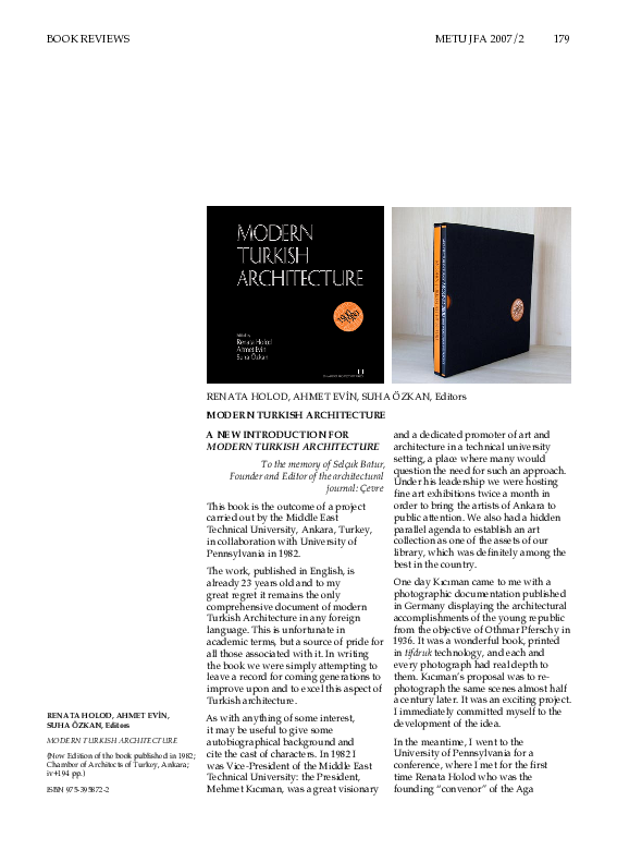 (PDF) Modern Turkish Architecture: A New Introduction For Modern ...