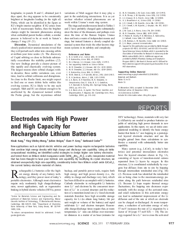 (PDF) Electrodes with High Power and High Capacity for Rechargeable ...