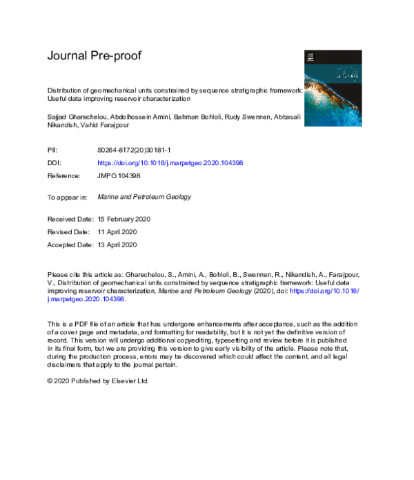 (PDF) Distribution of geomechanical units constrained by sequence ...