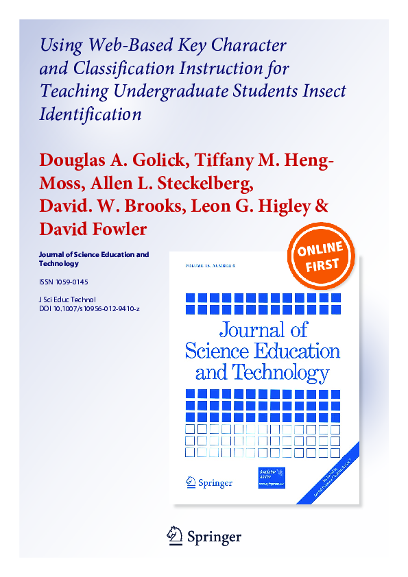 (PDF) Using Web-Based Key Character and Classification Instruction for ...