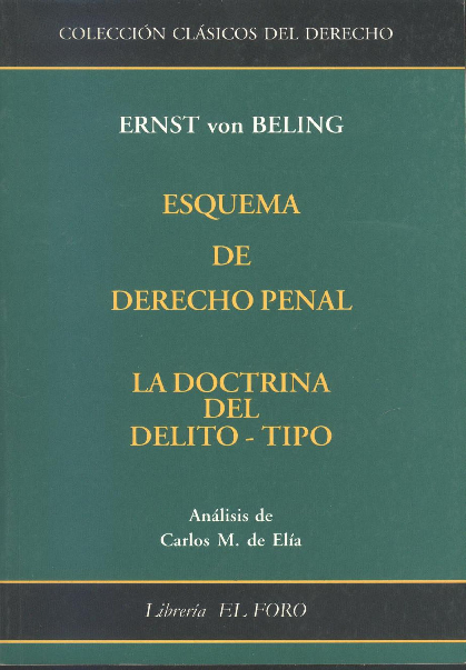 (PDF) Esquema de Derecho penal. La doctrina del delito tipo by Beling ...