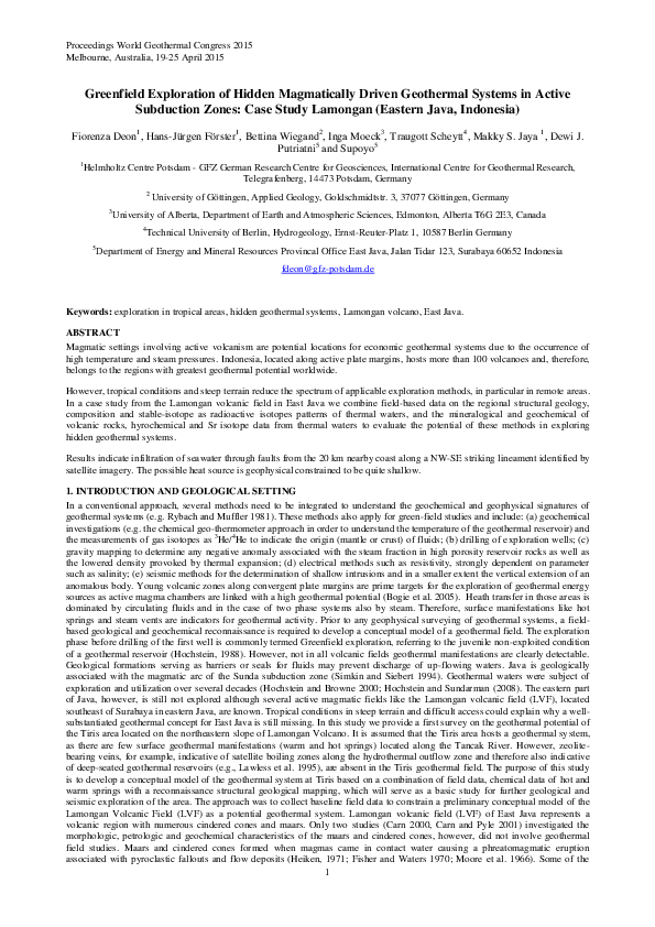 (PDF) Greenfield exploration of hidden magmatically driven geothermal ...