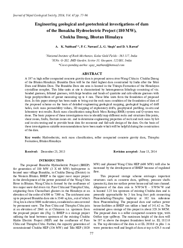 (PDF) Engineering geological and geotechnical investigation for slope ...