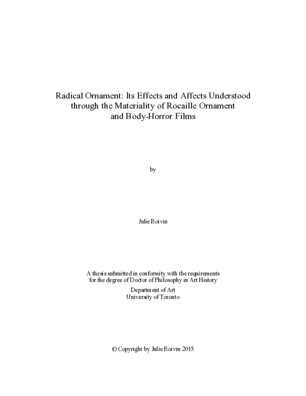 (PDF) Radical Ornament: Its Effects and Affects Understood through the ...