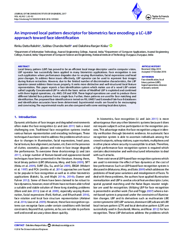 (PDF) An improved local pattern descriptor for biometrics face encoding: a LC–LBP approach ...
