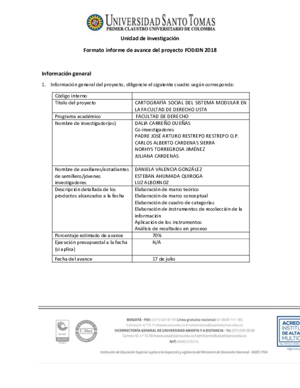 (PDF) FODEIN 2018- Informe parcial de investigación