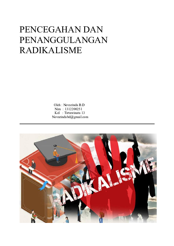 (DOC) PENCEGAHAN DAN PENANGGULANGAN RADIKALISME