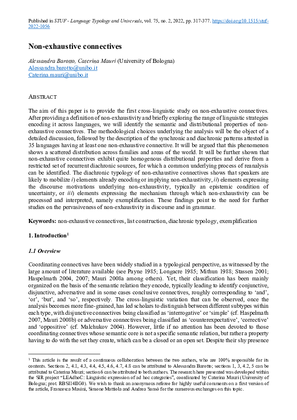 (PDF) Non-exhaustive connectives