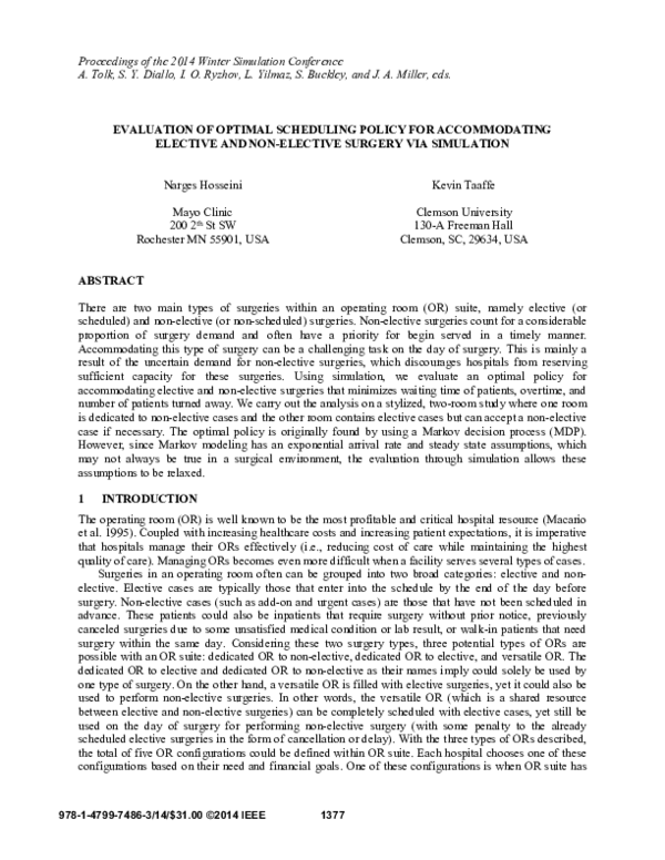 (PDF) Evaluation of optimal scheduling policy for accommodating ...