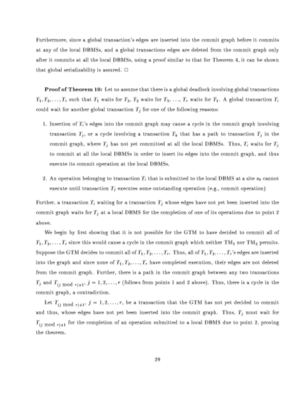 (PDF) Efficient Global Transaction Management in Multidatabase Systems