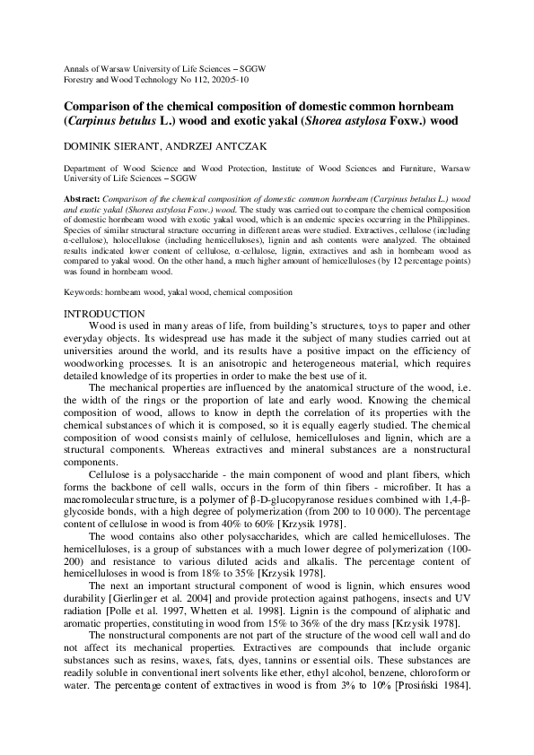 (PDF) Comparison of the chemical composition of domestic common ...